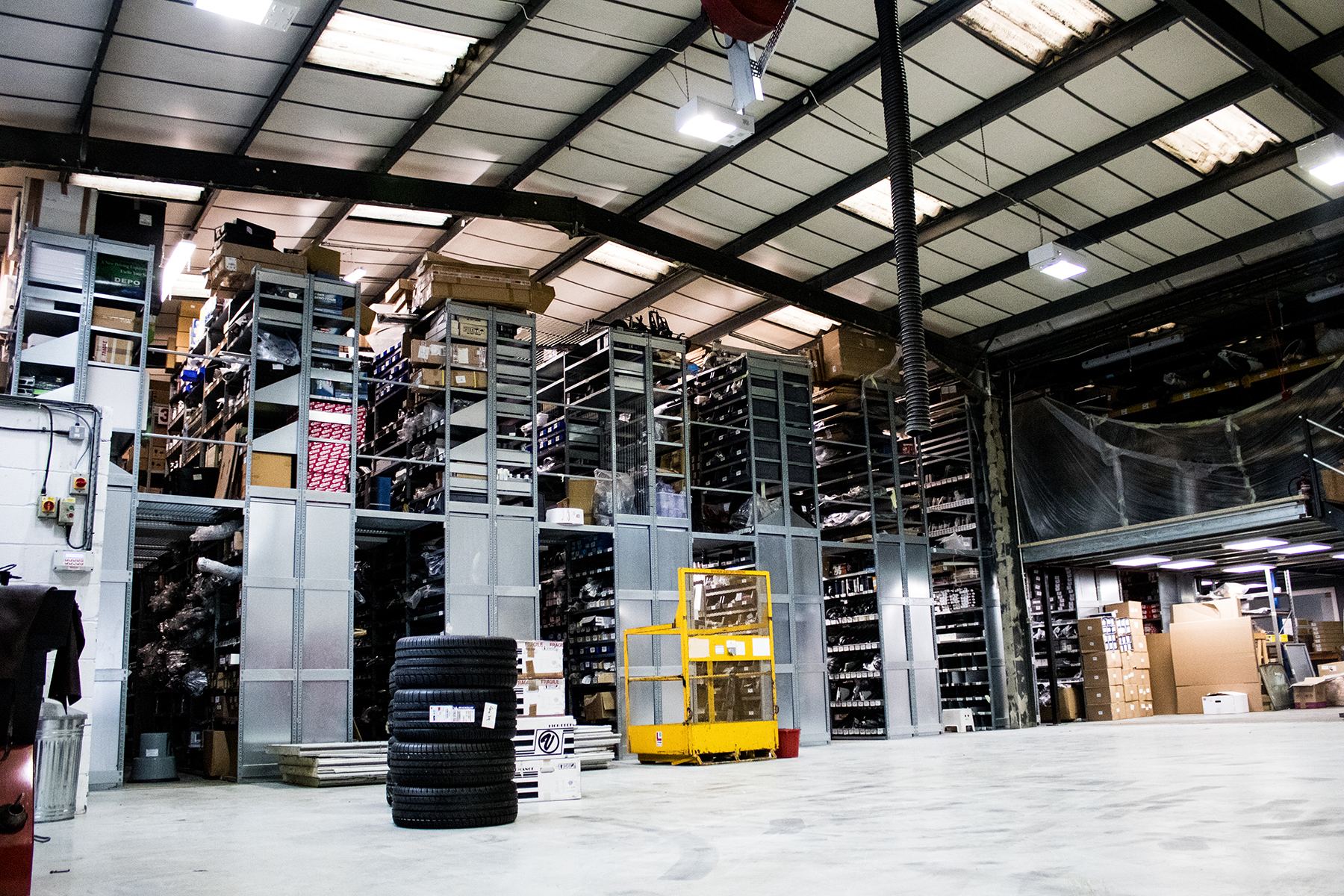 Design911 is adding 96,000 Ft3 (cubic ft) racking to stock more parts ...