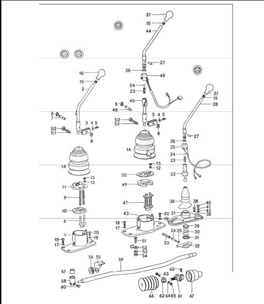Porsche 911 Gear Lever Knob 5-Speed 91142407101 - 91142407101/2 ...