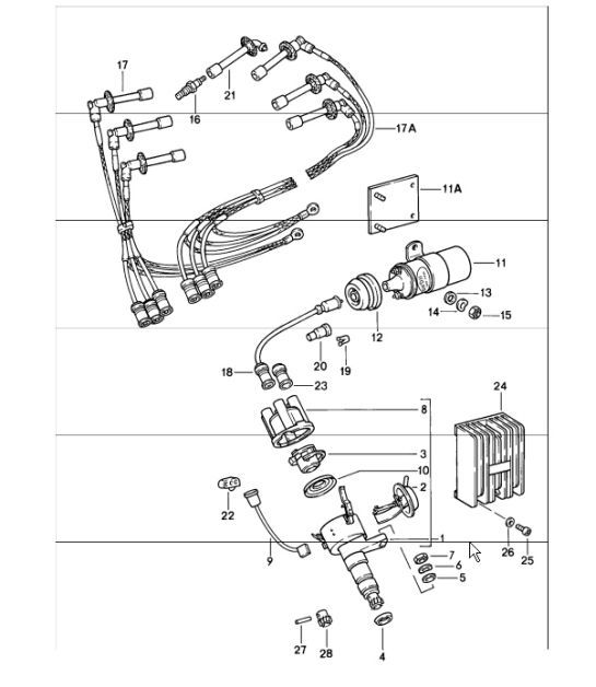 BERU ZS109 Porsche 90160250200 Ignition coil for Porsche 911 930 ...
