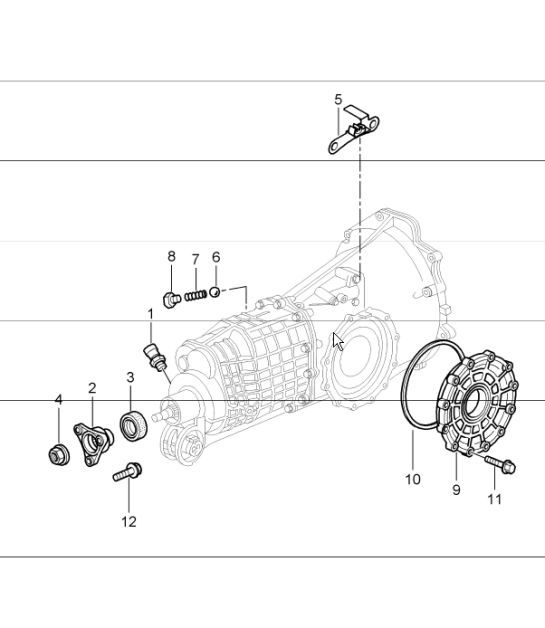 transmission, installed single parts 996 CARRERA 2/4 (M338/M339) G96.00 ...