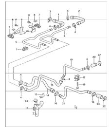 Buy Porsche 996 (911) (1997-2005) 996 TURBO 2000-05 Water / Coolant ...