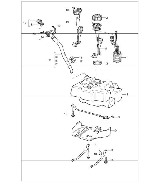 Porsche Boxster Fuel Tank 9972010220 - 99720102201 | Design 911