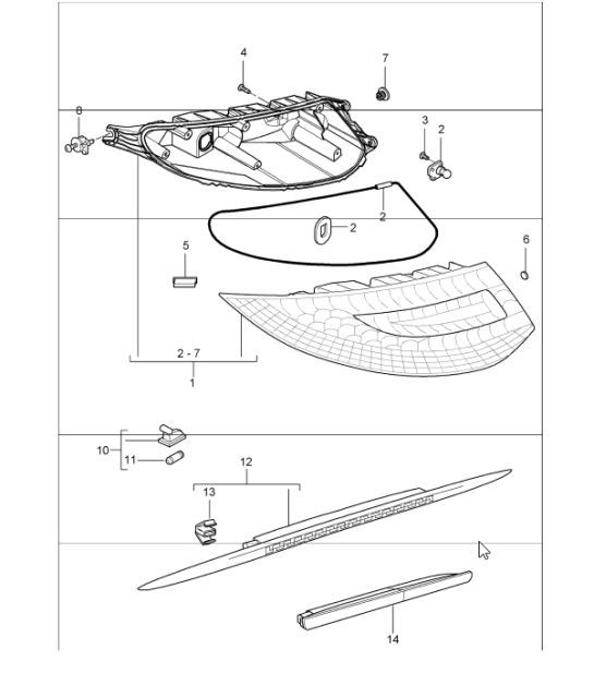 Porsche 997 3RD Brake Light 99763105004 - 99763105004 | Design 911