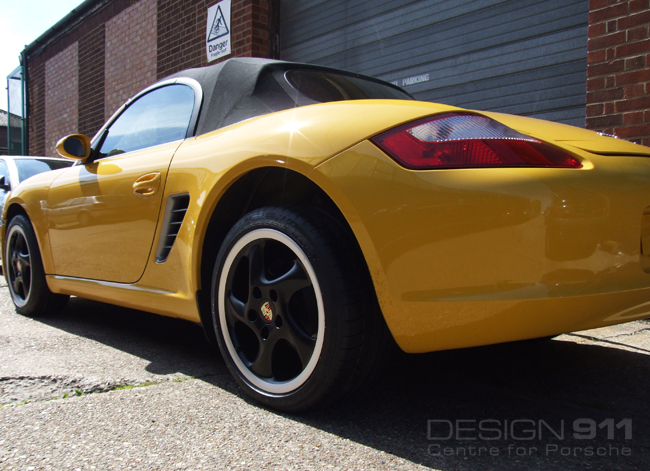 Porsche Boxster S 987 with 18" Style 50B Matt Black alloy wheels ...
