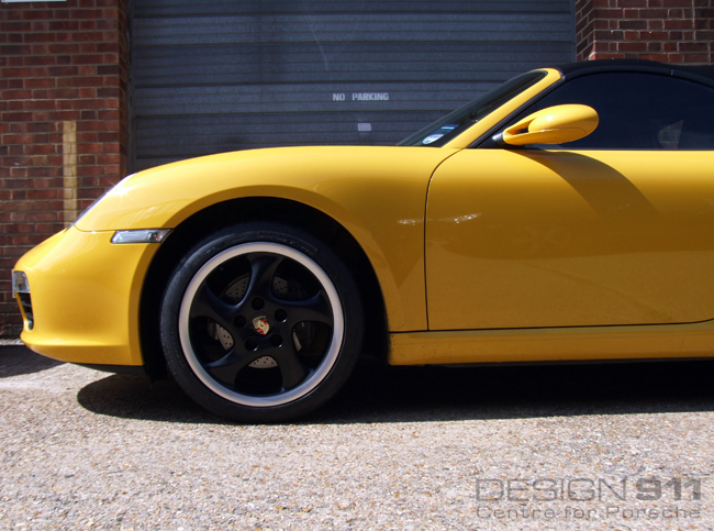 Porsche Boxster S 987 with 18" Style 50B Matt Black alloy wheels ...