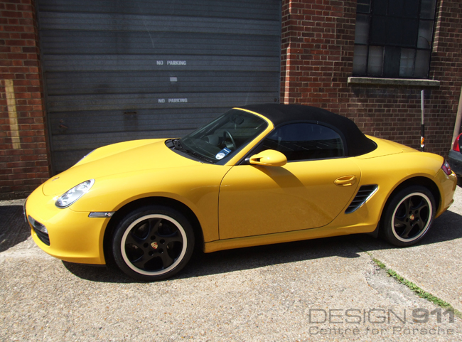 Porsche Boxster S 987 with 18" Style 50B Matt Black alloy wheels ...