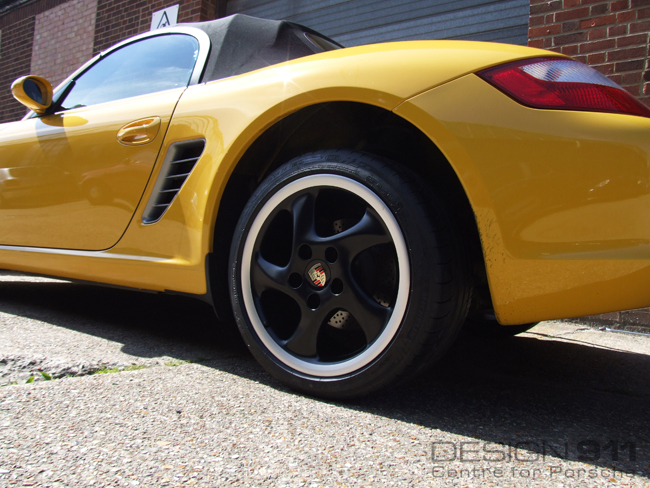 Porsche Boxster S 987 with 18" Style 50B Matt Black alloy wheels ...