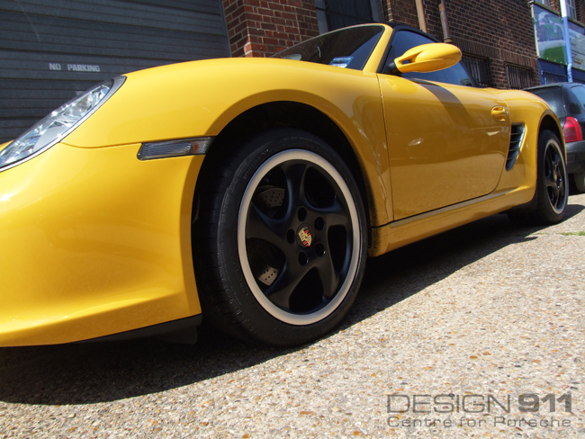 Porsche Boxster S 987 with 18" Style 50B Matt Black alloy wheels ...