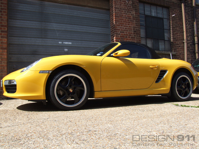 Porsche Boxster S 987 with 18" Style 50B Matt Black alloy wheels ...