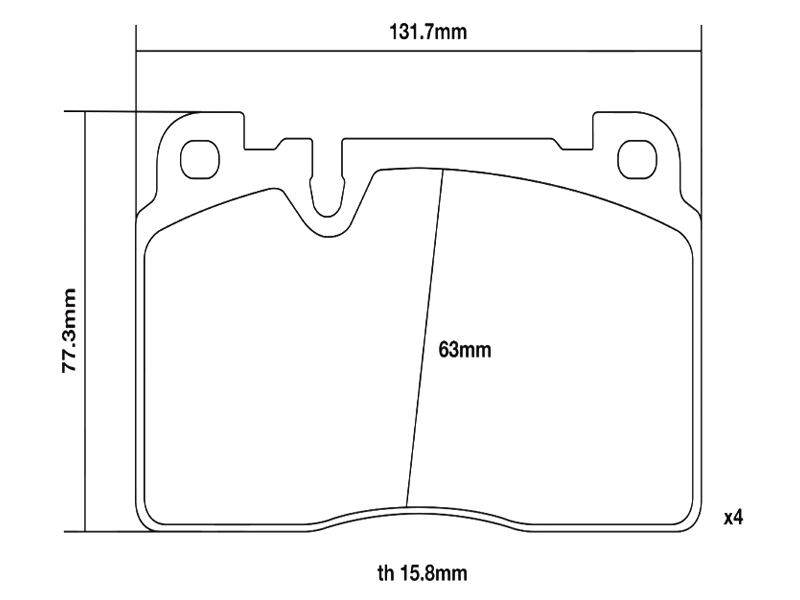 Brembo 07.D435.63 Sport brake pads FRONT for Porsche 95B.2 Macan ...