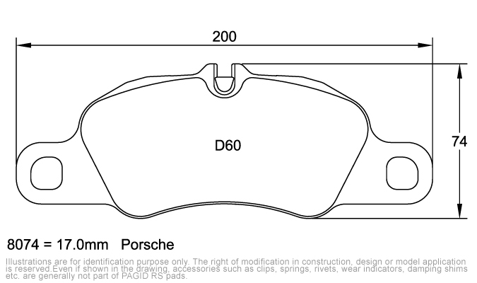 PAGID Fast Road and Race Brake Pads E8074 - E8074RSL1 | Design 911