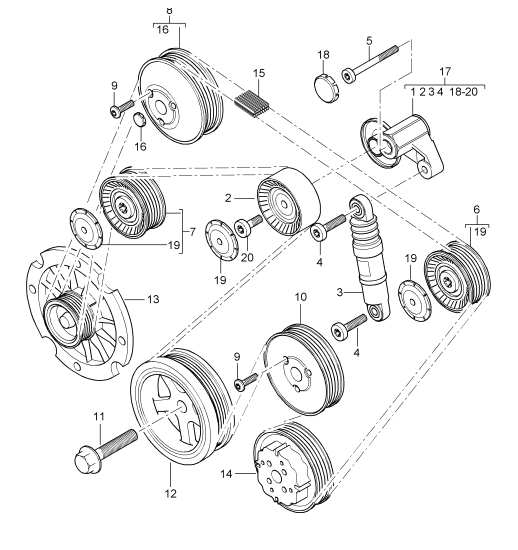 Porsche 955 Cayenne Water Pump Pulley 94810609001 - 94810609001 ...