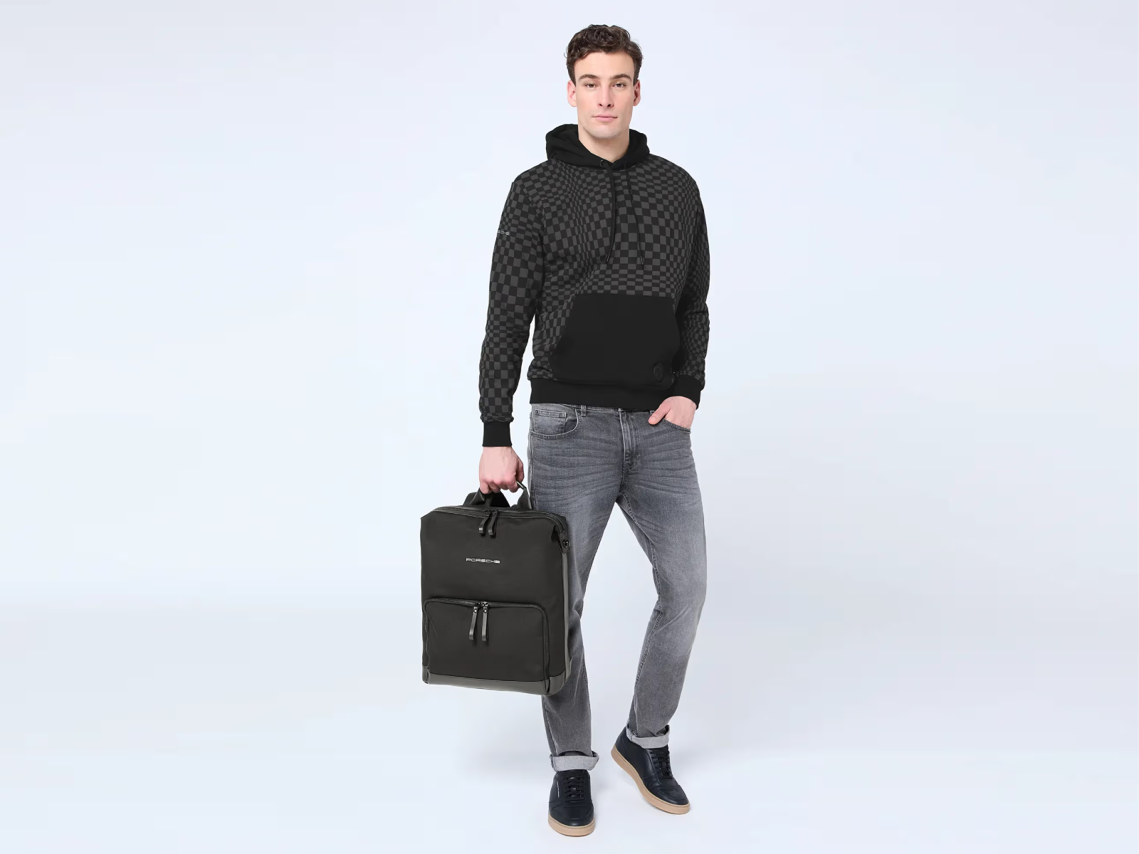 Backpack with Iconic Pascha Pattern Interior Lining - Heritage x 911 ...