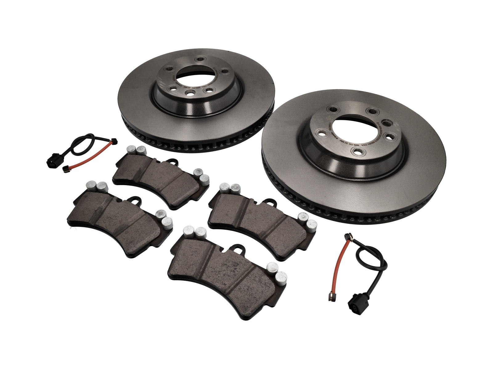 Front brake pads and brake disc package. Porsche Cayenne 957 V8 4.8L ...