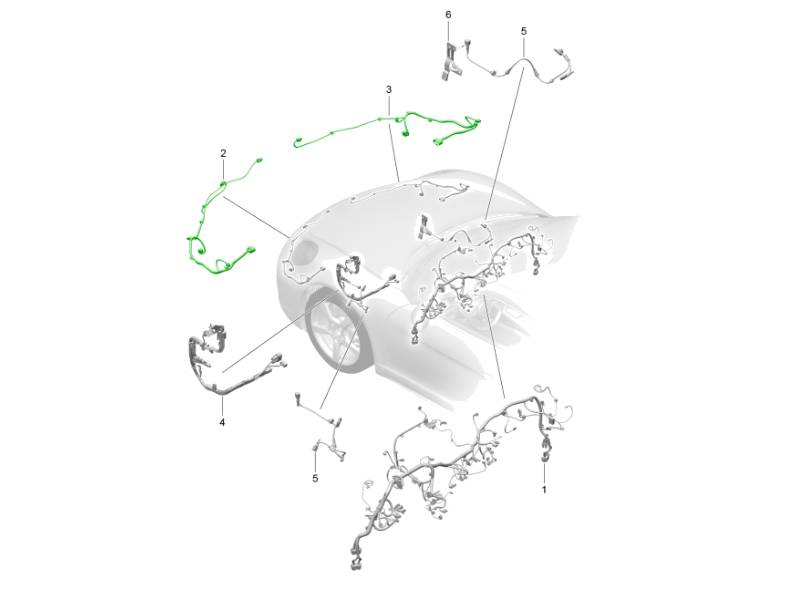 Porsche Wiring Harnesses | Genuine & Manufacturer-Quality Electrical ...