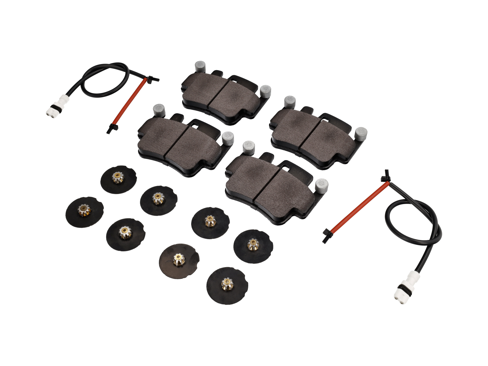 REAR Brake pads, sensors, shims kit Porsche 996 Turbo / 996 C4S ABS ...