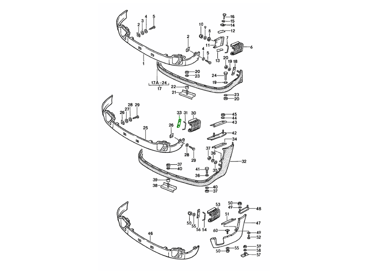 Porsche 911 Front Spoiler Desk Pad 93050332900 - 93050332900 | Design 911