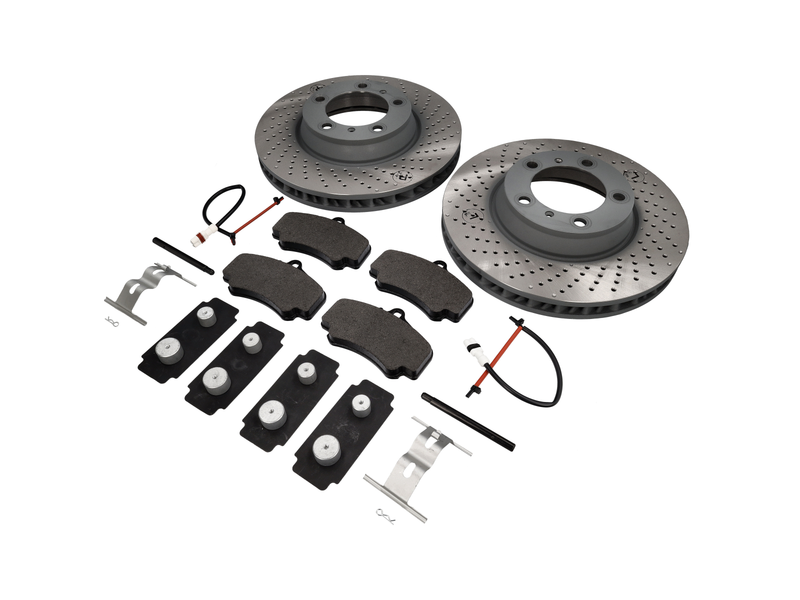 FRONT Brake Pads and Brake Disc Package Porsche 997 C2S Sebro ...