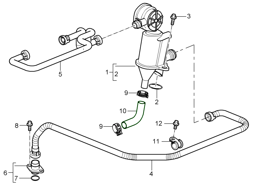 Porsche 996 997 Boxster 987 Oil Separator Boot 99610717550 ...