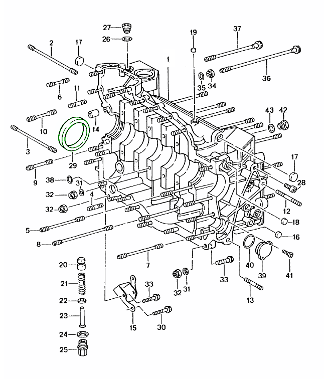 Porsche 996 Rear Main Oil Seal 99710226491 - 99710226491 | Design 911