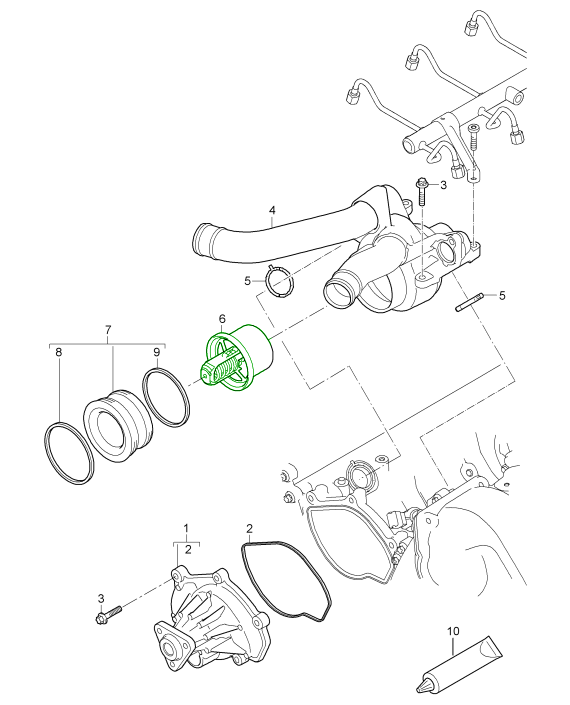 Porsche Thermostats & Temperature Sensors | Factory-Spec Cooling Parts ...