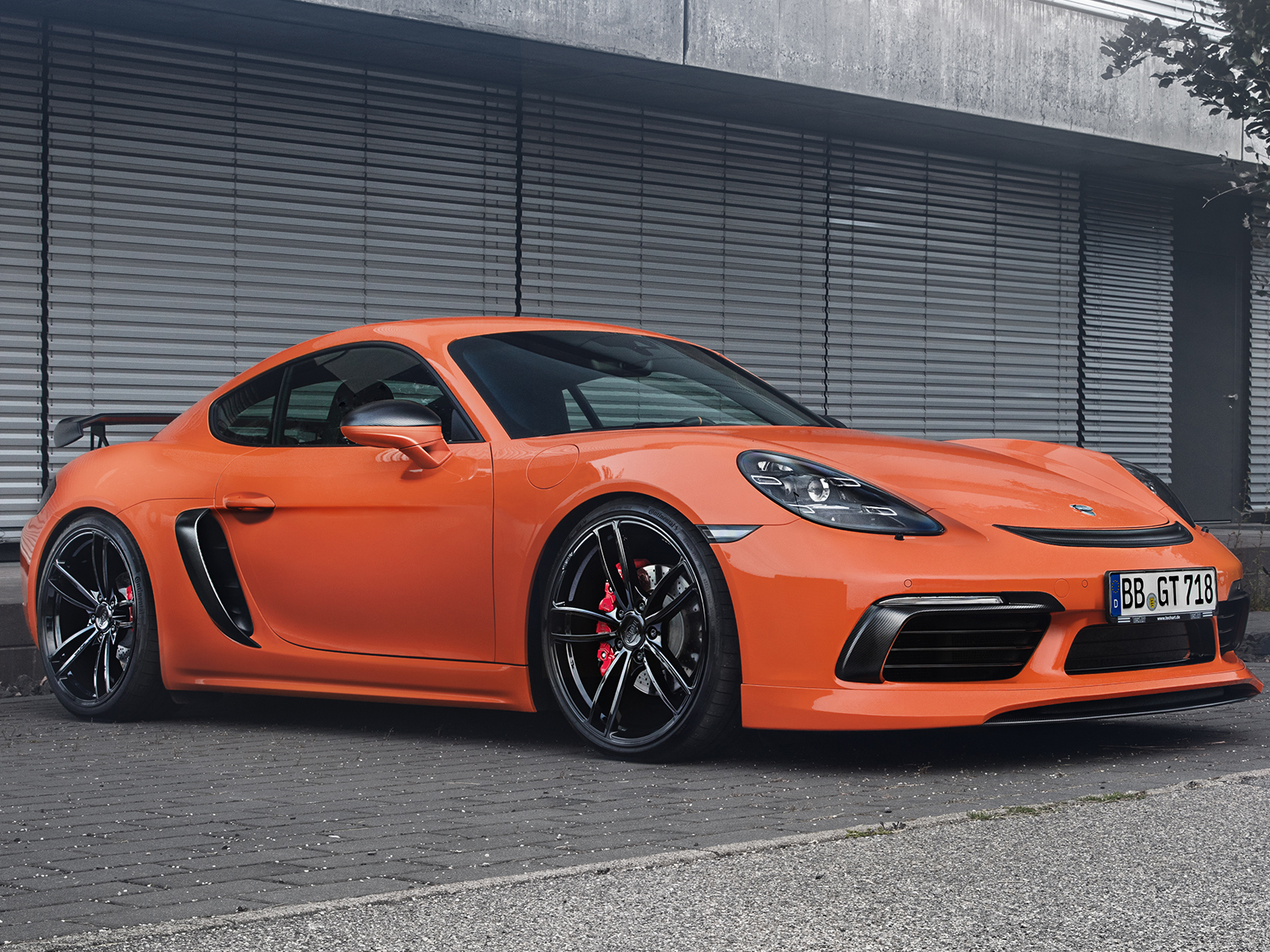 TechArt Front Spoiler I. Porsche 718 Cayman / Boxster with SportDesign ...