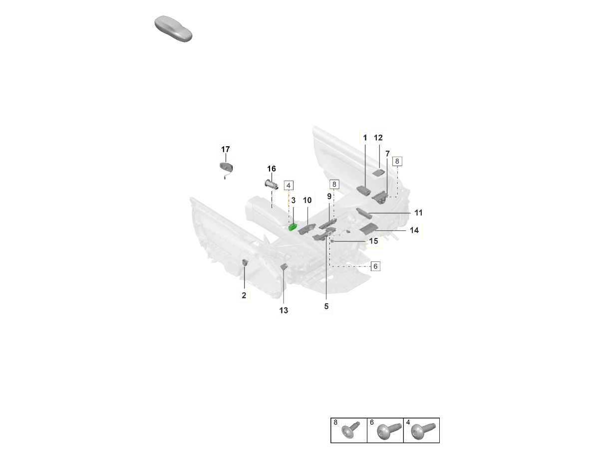 Porsche Dashboard Console Parts & Switches | Genuine & Factory-Spec ...