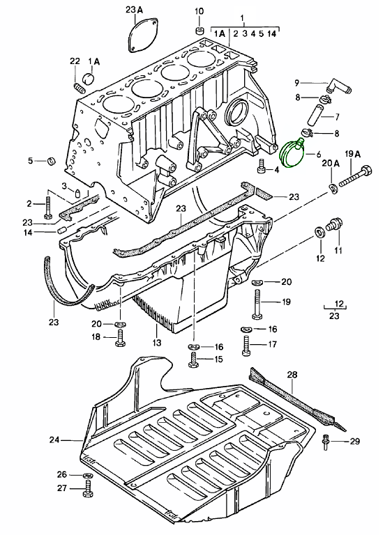 Porsche 924 Breather for crankcase ventilation PCG103129A - PCG103129A ...