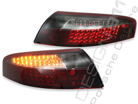 Indicator Unit Rear Smoked/Red with LED bulbs for Porsche 996 ...