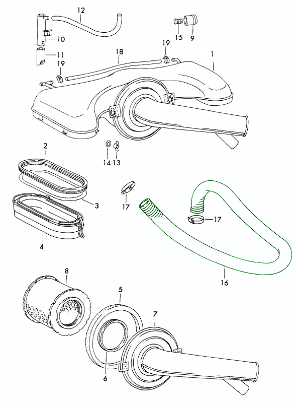 Porsche Air Inlet Hoses, Pipes & Sleeves | Intake System Parts ...