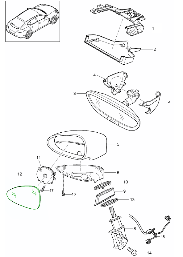 Mirror (aspherical) - 97073103509 | Design 911