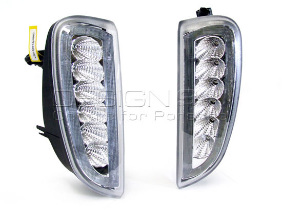 Front Bumper Indicator DRL (Daytime Running Lights) LED. Porsche 957 ...