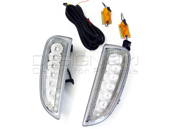 Front Bumper Indicator DRL (Daytime Running Lights) LED. Porsche 957 ...