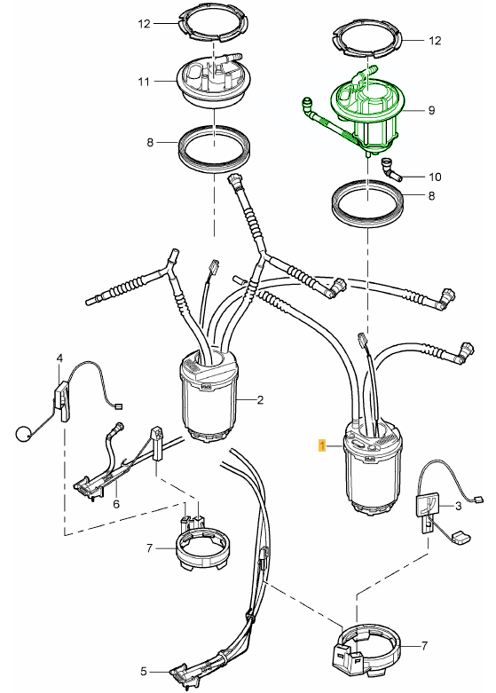 Buy Porsche Cayenne 9PA (955) 2003-2006 Cayenne 3.2L V6 2003>> Fuel ...