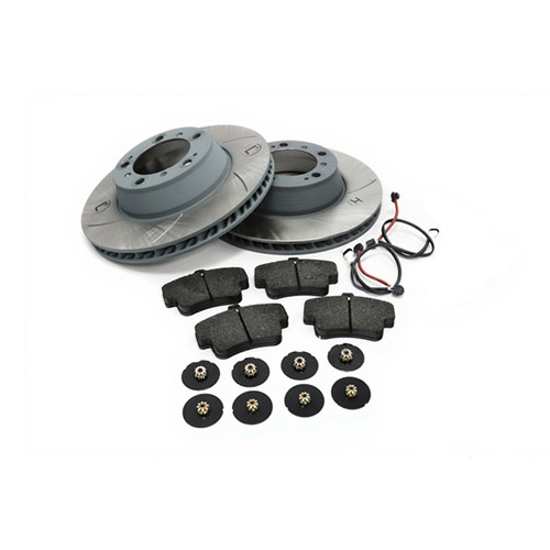REAR Brake Pads and Slotted Brake Disc Package. Porsche 996 C4S / 996 ...