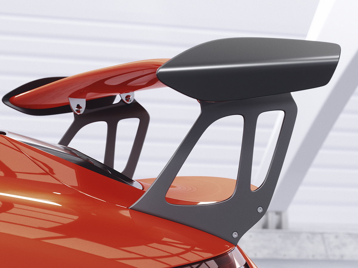 Porsche 911 (991) GT3 RS Rear spoiler / rear wing HF529 - HF529 ...