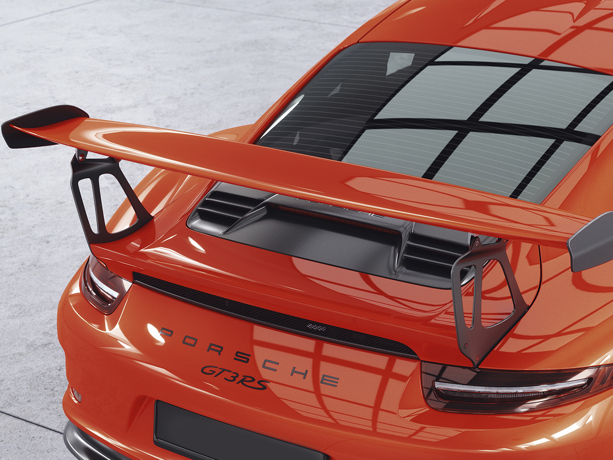 Porsche 911 (991) GT3 RS Rear spoiler / rear wing HF529 - HF529 ...