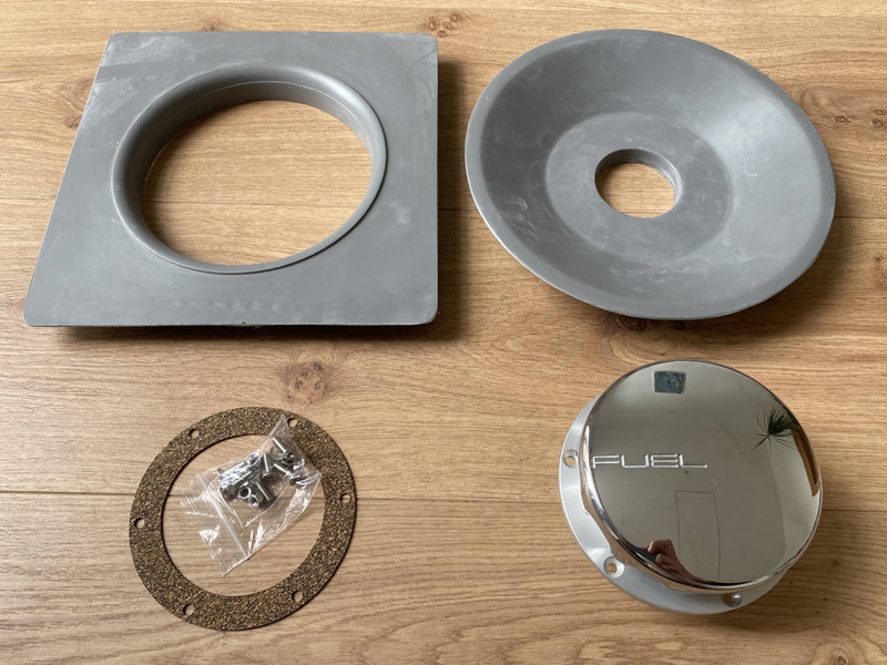 RetroLine 911964FUELFILL Front hood RSR style centre fuel filler kit ...