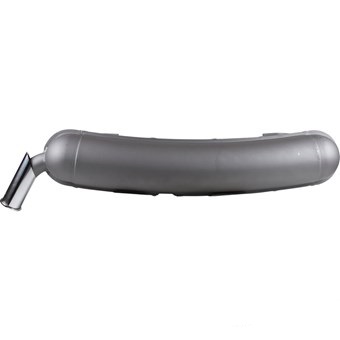 Exhaust muffler / silencer with grey painted 57mm outlet. Porsche 911 ...