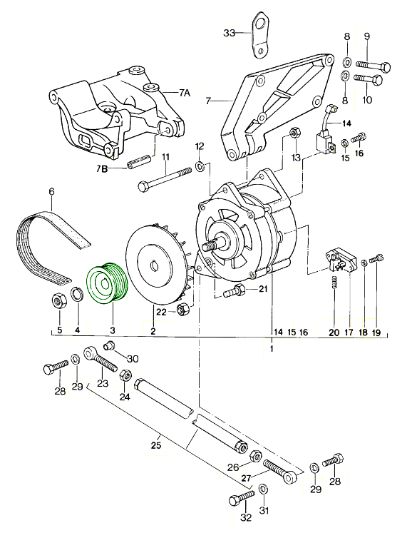 Porsche Alternator Pulleys & Pulley Nuts | Precision Drive Parts ...