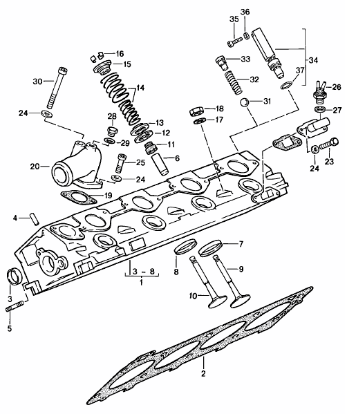 Porsche 924 Valve Guide 1st Oversize 94410432851 - 94410432851 | Design 911