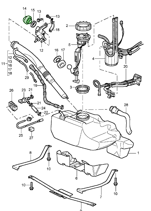 Porsche 911 Fuel Tank Cap 99620124103 - 99620124103 | Design 911