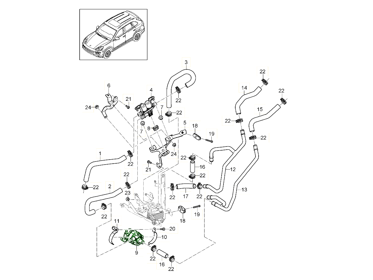 Porsche Auxiliary Coolant Pumps | Engine & Cabin Temperature Control ...