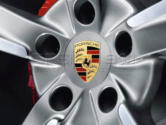 Wheel Caps with Coloured Crest for Porsche 00004460729 - 00004460729 ...