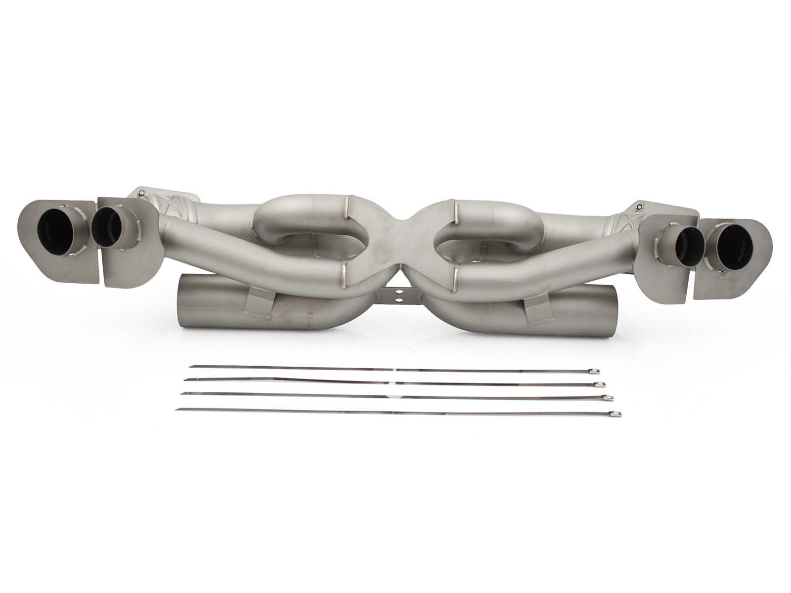 Exhaust sport switchable silencer in titanium for Porsche 992 Carrera ...