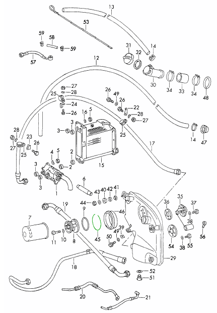Porsche 911 Oil Tank Circlip 90110728100 - 90110728100/1 | Design 911