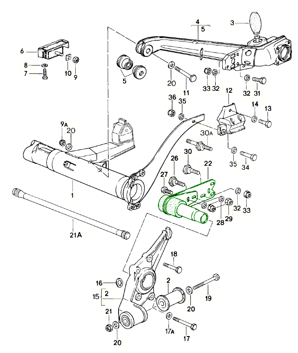 Porsche 477511202 477511201 Adjustable rear spring plate assembly for ...
