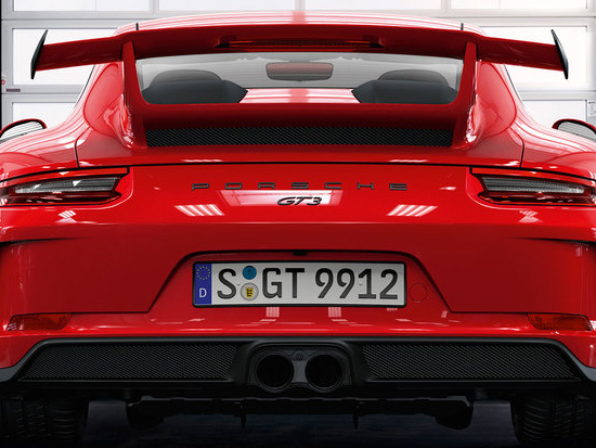 99104480385041 PORSCHE Black Rear Badge for Porsche 991.2 ...