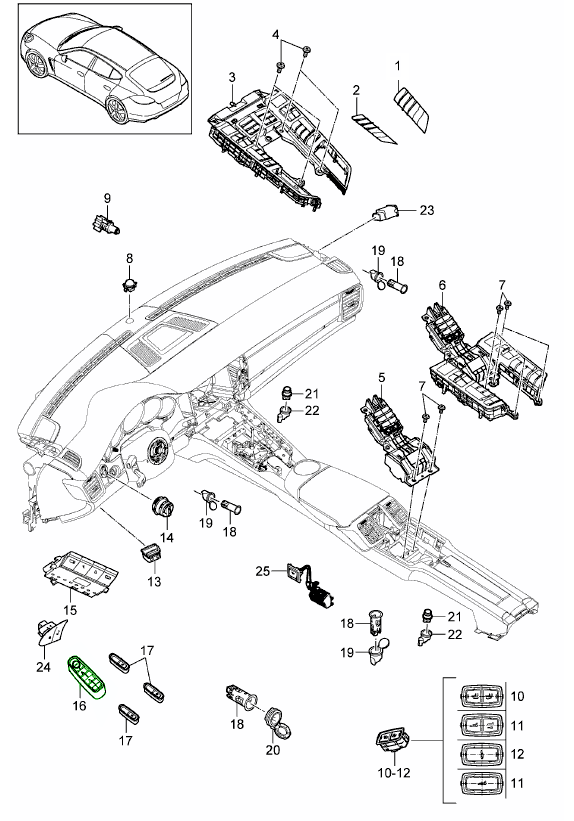 Porsche Electric Window Switches | Genuine & Aftermarket Power Window ...