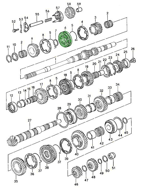 Porsche 968 Synchronizing hub 3rd gear 01E311301 - 01E311301 | Design 911